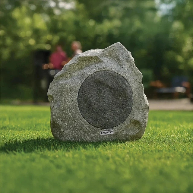 OUTDOOR STONE EFFECT Speaker Patio & Garden Granite Rock Weather ...