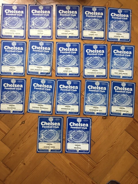CHELSEA FOOTBALL PROGRAMMES 1961/62 (including L.F.A Challenge Cup Semi ...