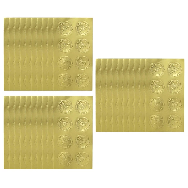 30 SHEETS TROUSSE Autocollant De Cachet Cire En Pour Invitation EUR 9 ...