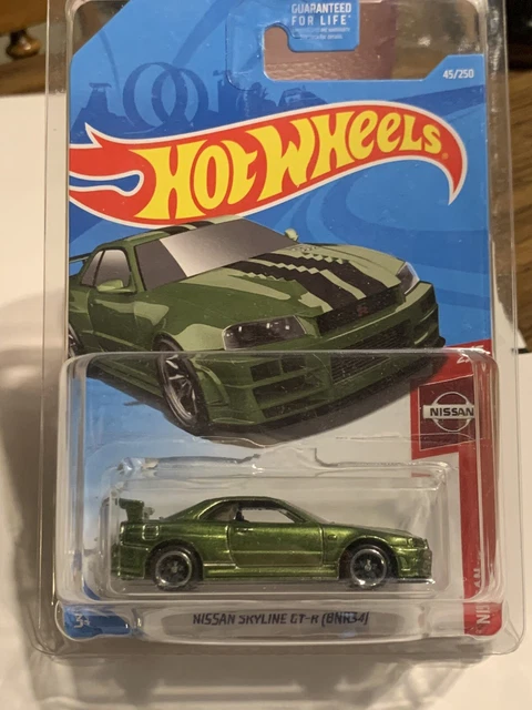 HOT WHEELS NISSAN Skyline R34 GT-R Super Treasure Hunt LOOSE With CARD ...