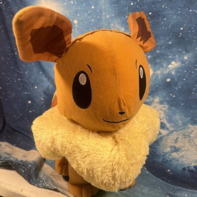 LARGE 50CM+ POKÉMON Eevee Plush Toy Collectible Teddy Carnival Win ...