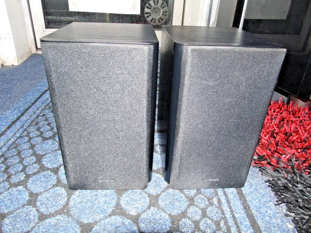 PAIR OF BLACK Sandstrom SHFTPPH10 Wired Bookshelf Speakers 50W 6 Ohms 2 ...