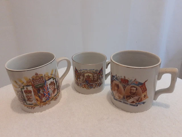 ROYAL COMMEMORATIVE CHINA King George v and Queen Mary set of 3 EUR 26 ...