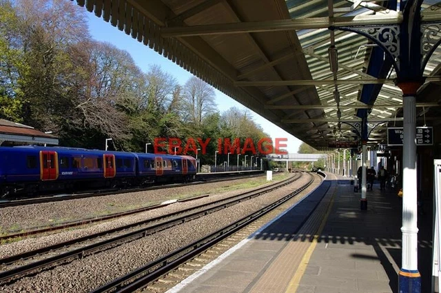 PHOTO A Class 450 Emu At Farnborough Station En Route To Waterloo. £1. ...