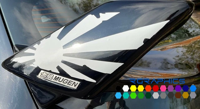 MK8 CIVIC TYPE R FK2 :: MUGEN Spoiler decals :: JDM Rising Sun £10.00 ...