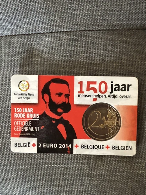 2 EUROS BELGIQUE 150 Ans De La Croix Rouge 2014 EUR 13,00 - PicClick FR