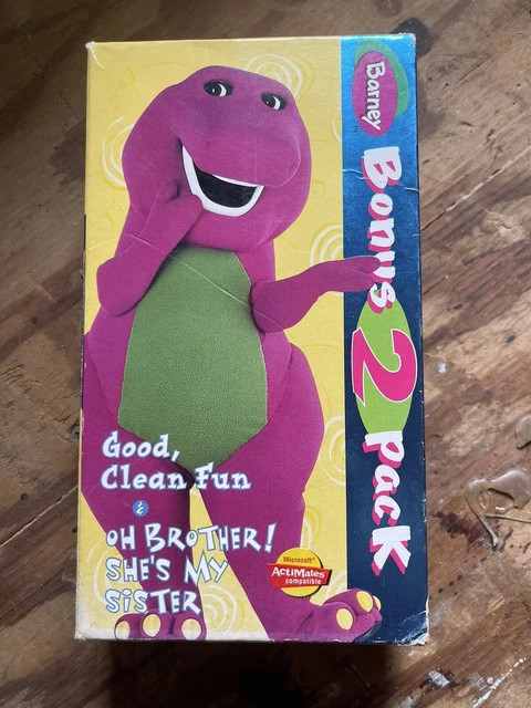BARNEY - BARNEYS Good, Clean Fun/ Oh Brother Shes My Sister VHS 1998 2 ...