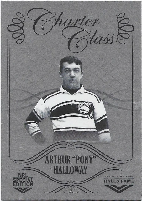 2018 NRL GLORY Chrome Charter Class (CCC006) Arthur "Pony" HALLOWAY 341 ...