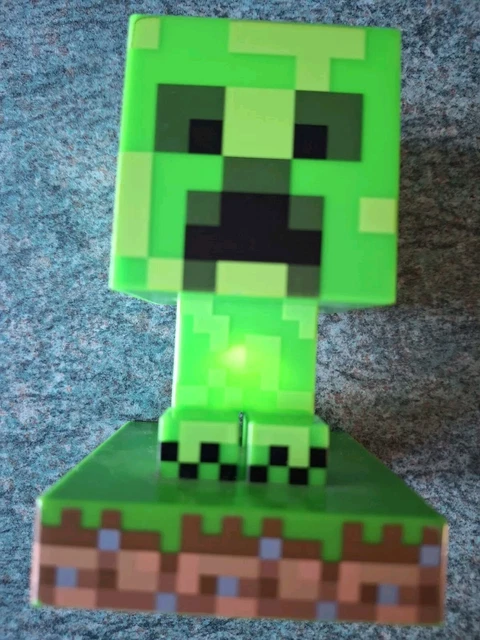 MINECRAFT SMALL CREEPER Desk Light Battery Powered 8” £3.00 - PicClick UK