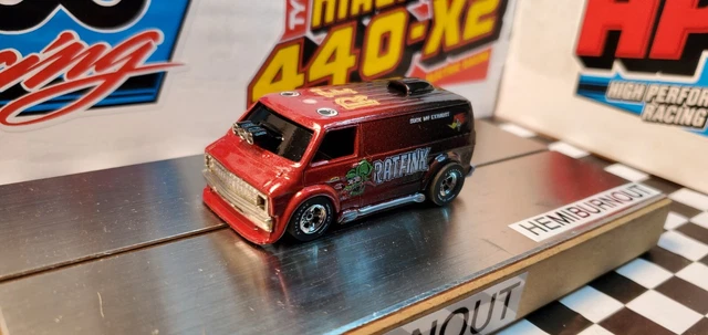 HO TYCO AFX AW DODGE VAN "Rat FINK" CUSTOM SLOT CAR - BODY ONLY $24.99 ...