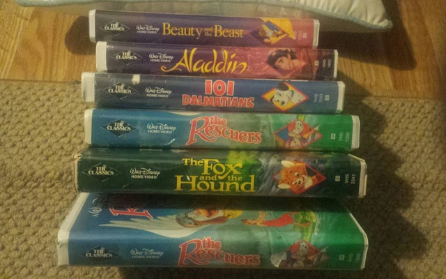 SELTENE WALT DISNEY Classics Vhs Schwarze Diamantenklassiker. Menge 6 ...