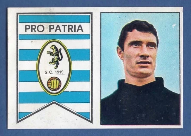 FIGURINA CALCIATORI PANINI 1965/66 - Recupero - Stemma/.. - Pro Patria ...