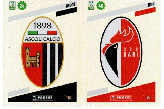 CALCIATORI PANINI 2022-2023 Figurina N. 556 Logo Scudetto Ascoli - Bari ...
