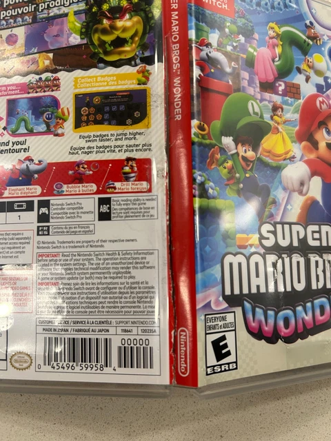 SUPER MARIO BROS Wonder - Nintendo Switch - Case Only No Game $9.50 ...