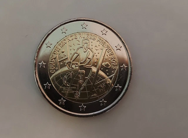 2 Euro France 2023 Coupe Du Monde De Rugby Pièce Neuve Unc Eur 2 90