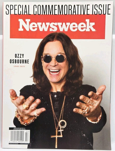 OZZY OSBOURNE NEWSWEEK Magazine Special Commemorative Issue 1948-2025 ...