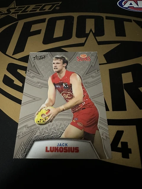 2024 AFL SELECT Footy Stars, Jack Lukosius Thunderbolt Refractor $15.00 ...