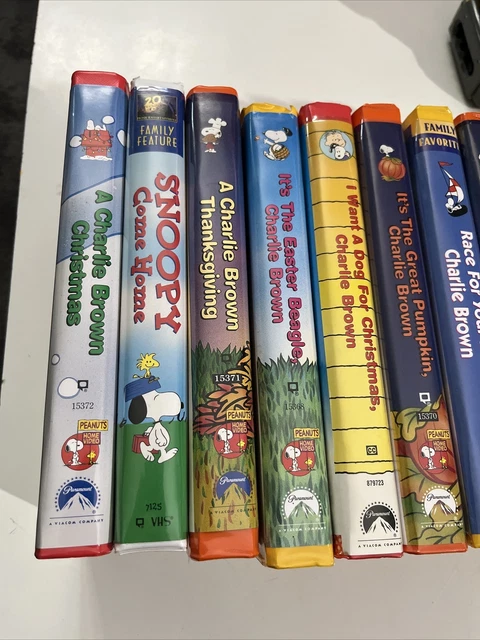 CHARLIE BROWN SNOOPY Vhs, Vintage Clamshell X14 Rare , Peanuts Bundle £ ...