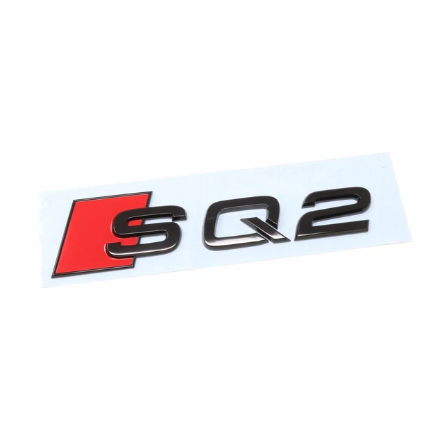 AUDI SQ2 SCHRIFTZUG Schwarz Emblem Logo Hinten Heckklappe 81A071804 ...