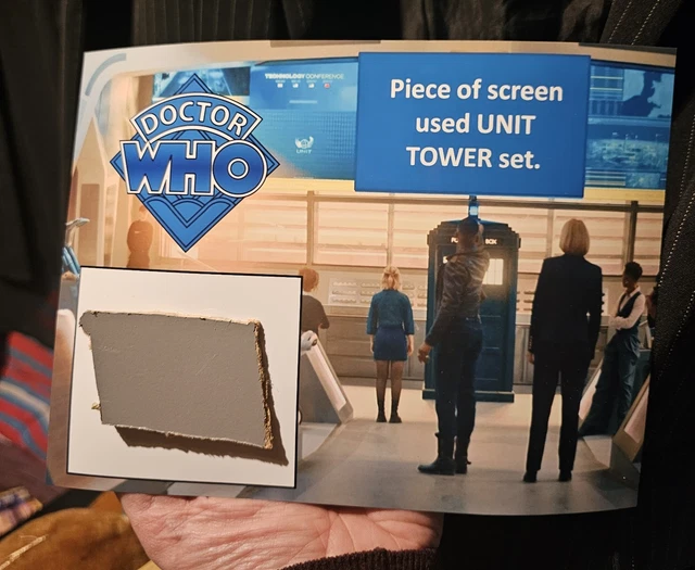 DOCTOR WHO SCREEN used genuine prop Tennant/ncuti Unit Tower Set peice ...
