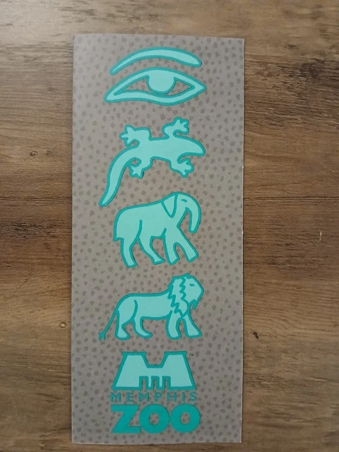MEMPHIS ZOO GUIDE map USA VERY RARE/HISTORIC/UNUSUAL/COLLECTORS ITEM ...