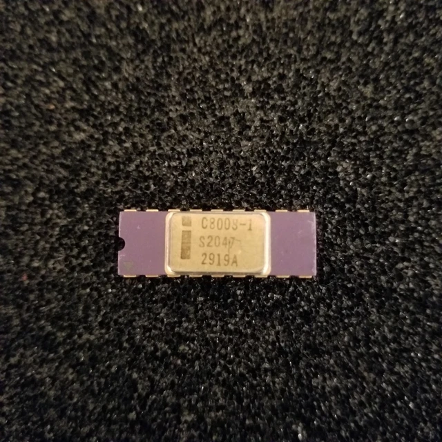 VINTAGE INTEL C8008-1 Processor, Ceramic/ Gold Legs, USA Stock, Tested ...