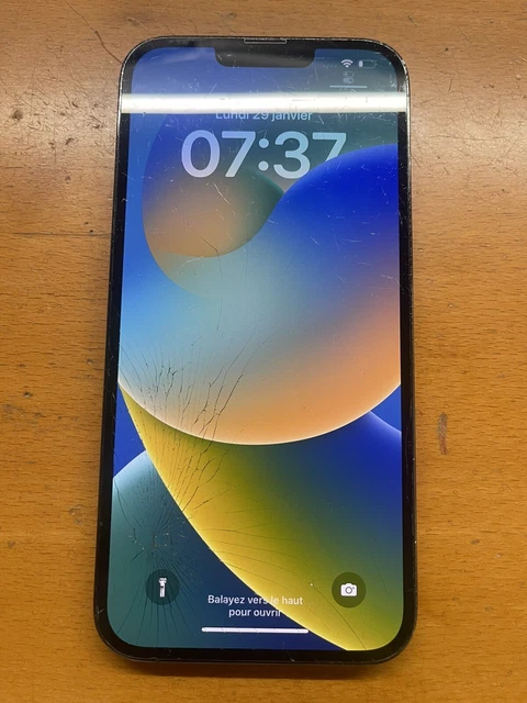 APPLE IPHONE 13 Pro Max - 256 Go - Graphite - Ecran Fissuré - Appareil ...