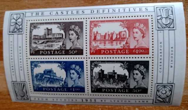 UK MINT STAMP Sheet. The Castle Definitives. Carrickfercus. Edinburgh ...