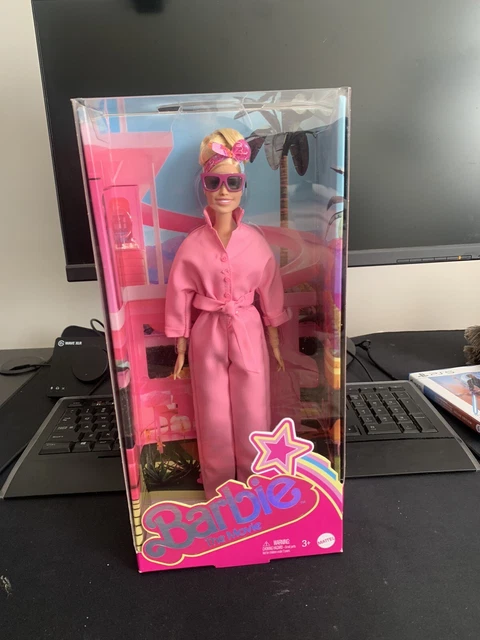 BARBIE THE MOVIE Doll Margot Robbie As Barbie In Pink Power Jumpsuit IN ...
