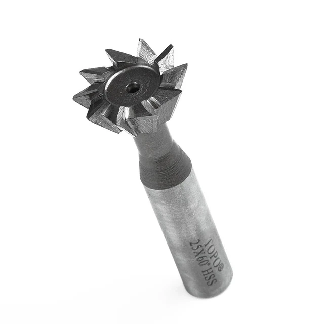 25MM X 60° Degree 10 Flutes High Speed Steel Dovetail Cutter End Mill ...