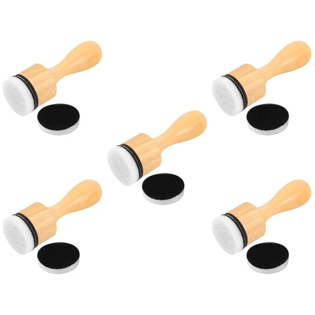 5 SETS INK Pads Blending Brushes for Card Making Distress Sponge Wood ...