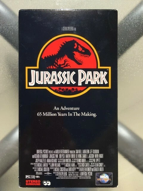 Jurassic Park Vhs 1994 Film Steven Spielberg Laura Dern Jeff