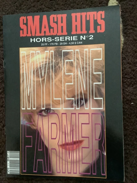 SMASH HITS HORS série 2 Mylène Farmer 24/1083 EUR 19,00 - PicClick FR