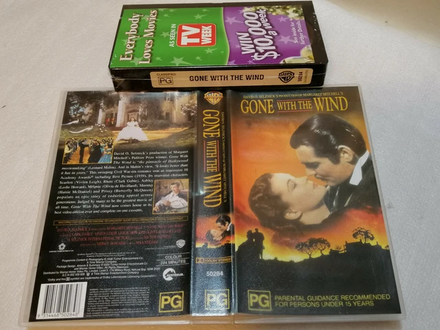 GONE WITH THE WIND - MGM Pictures Australian VHS Issue - Epic All Time ...