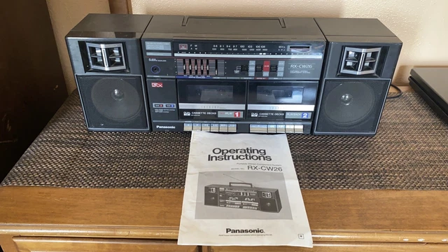 VINTAGE 1980S PANASONIC RX-CW26 Boombox Radio Cassette AM/FM EUR 38,28 ...