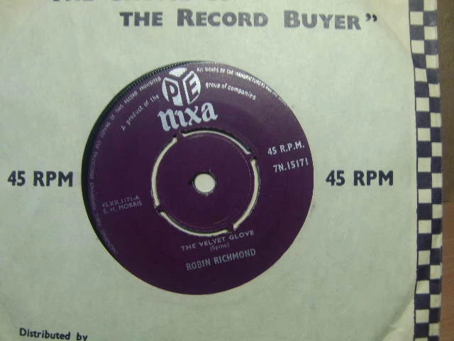 ROBIN RICHMOND – The Velvet Glove 1958 7” Pye 7N 15171 £3.90 - PicClick UK