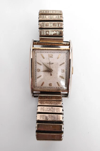 RARE VINTAGE AVIA Mens Watch. Gold Plated. Swiss. Rectangle. 15 Jewels ...