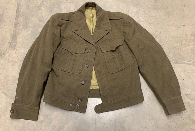 ORIGINAL WWII US Army Wool Uniform Jacket Size 36L 1944 Dated £19.07 ...