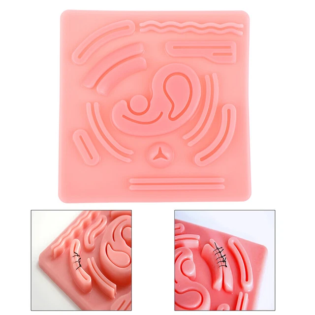 PC MEDICAL SUTURE Training Kit Human Skin Model Pad Practice Teaching ...