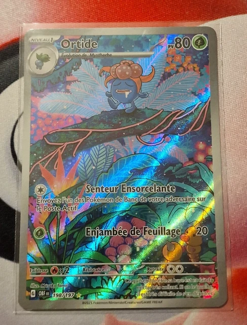 CARTE POKÉMON : Ortide 198/197 OBF Flammes Obsidiennes Française NEUF ...