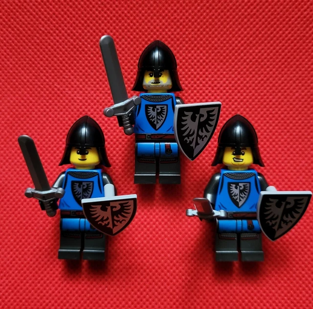 3 X LEGO Black Falcon Knights Minifigures Brand New Castle MOC £16.75 ...