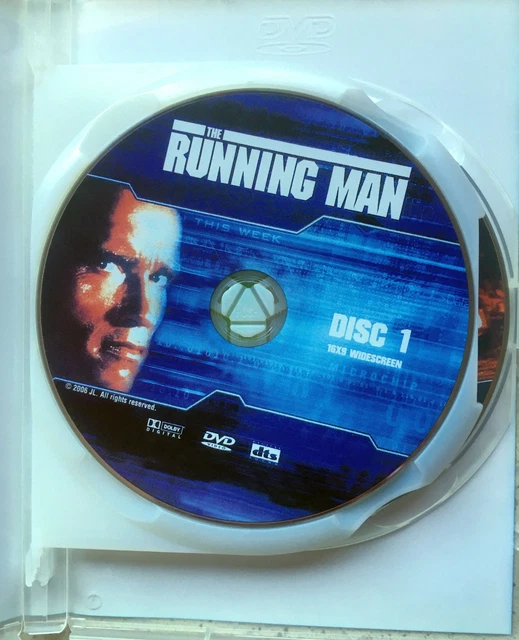 THE RUNNING MAN 2 Disc Special Edition DVD Arnold Schwarzenegger R VGC ...