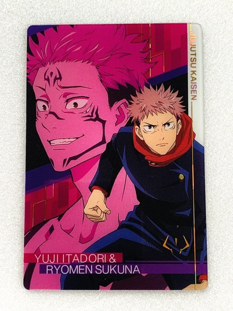 YUJI ITADORI RYOMEN SUKUNA Jujutsu Kaisen Clear Card BANDAI From Japan ...