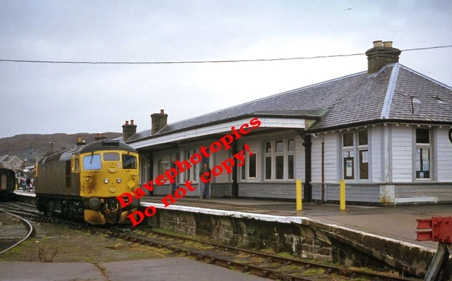 ORIGINAL 35MM Slide Diesel/Steam Train/Railway 26030 @ Kyle of Lochalsh ...