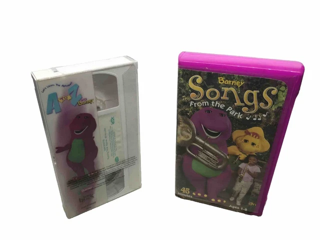 BARNEY HOWDY FRIENDS White Tape & Songs From The Park VHS Video Tape ...