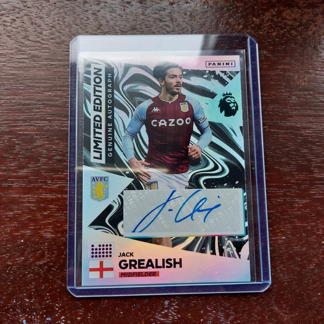 PANINI PL ADRENALYN XL 2021-22 Jack Grealish Genuine Autograph 2022 ...