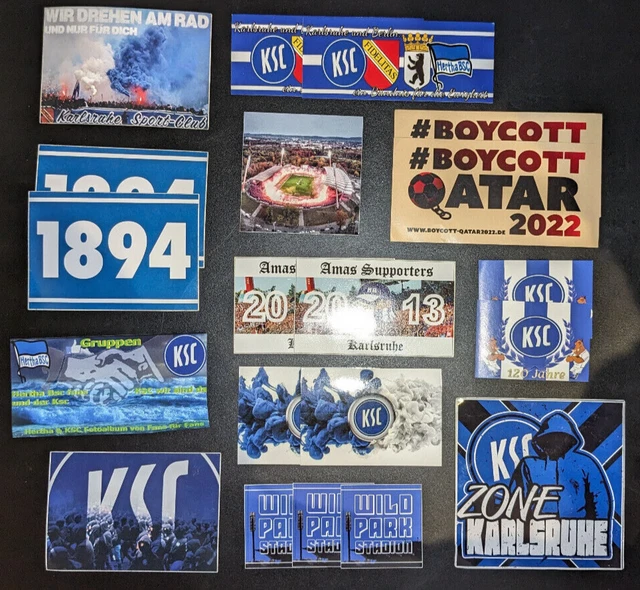 KSC KARLSRUHER SC Aufkleber Sticker Fußball Ultras Szene Bundesliga ...