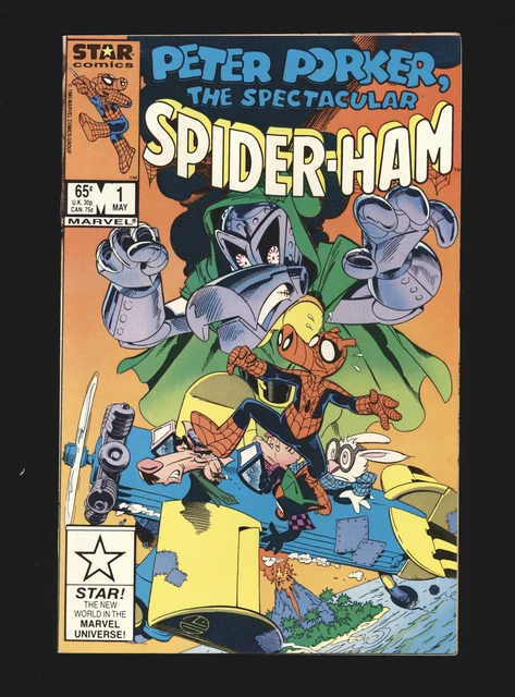 PETER PORKER THE Spectacular Spider-Ham # 1 - 1er Ducktor Doom VF/NM ...
