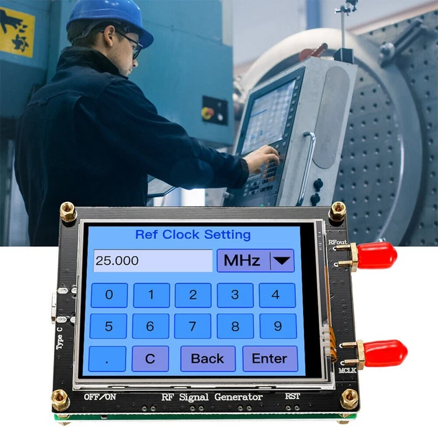 TOUCH SCREEN RF Signal Generator ADF4351 35M 4 4G PLL Frequency Sweeper ...