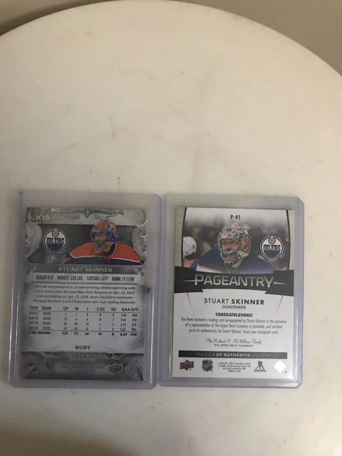 STUART SKINNER PAGEANTRY Auto And Pink Artifacts 377/399 2 Card Deal ...
